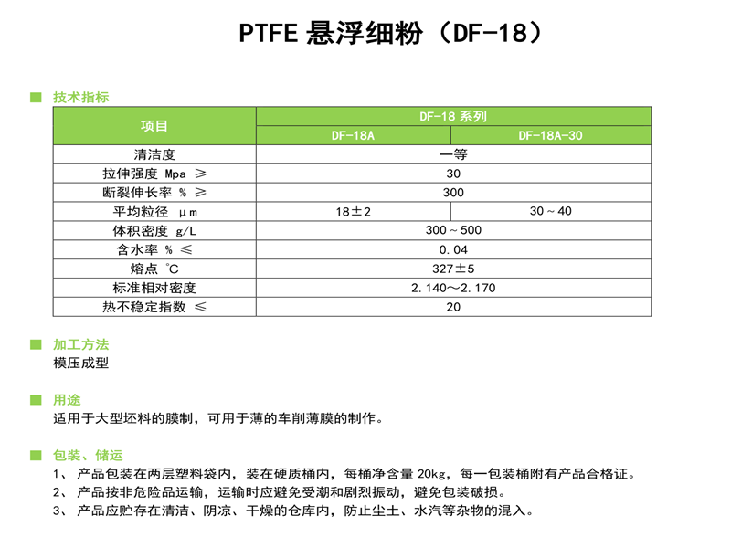 PTFE 悬浮细粉( DF-18)